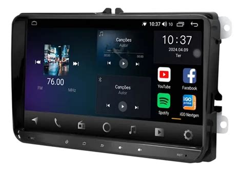 Multimidia Gol G7 G8 Aikon Core Red Android 13 Carplay 64gb Black Piano Parcelamento Sem Juros