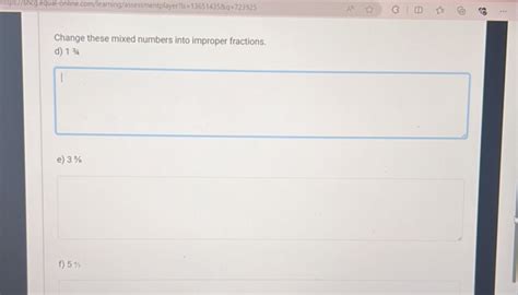 Change These Mixed Numbers Into Improper StudyX