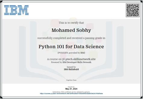 completed data science course from ibm skillsbuild mohamed sobhy posted on the topic linkedin