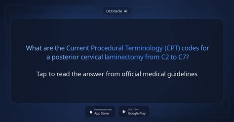 What Are The Current Procedural Terminology Cpt Codes For A Posterior Cervical Laminectomy