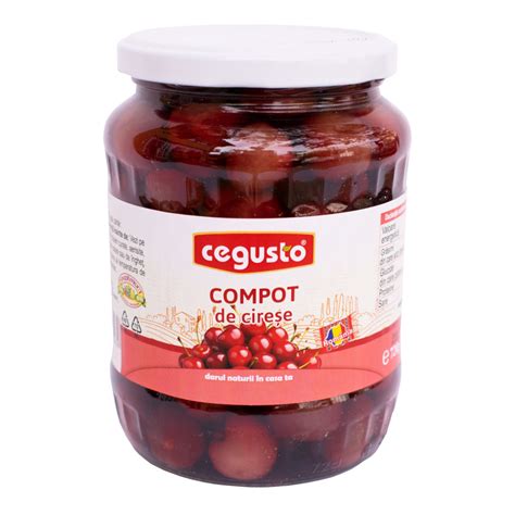 Compot De Cireșe 720g Conservfruct Cegusto Zorina
