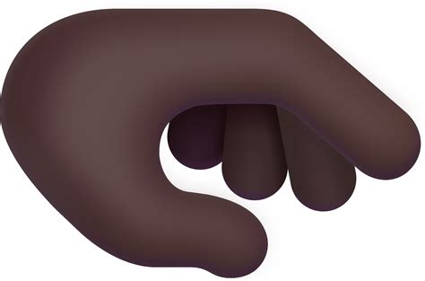 Palm Down Hand Dark Emoji Download For Free Iconduck