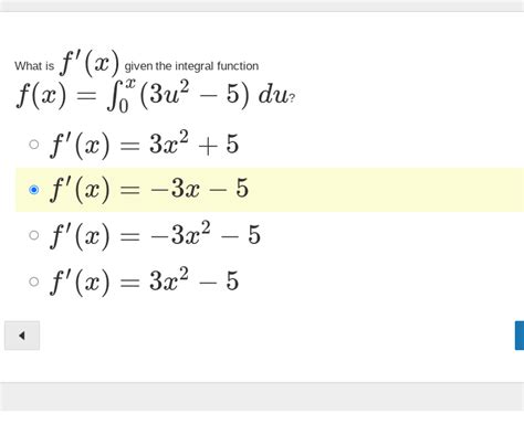 Solved What Is F′xgiven The Inegrat Tunction