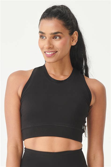 T Back Gym Bra Black Tlc Sport