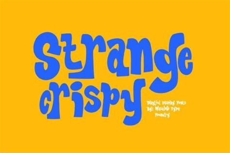 Strange Crispy Font Free Font