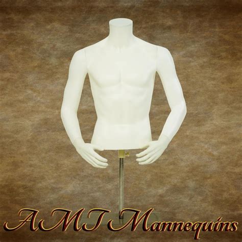 Amazon Male Mannequin Torso Headless Countertop Display YMT2 BW