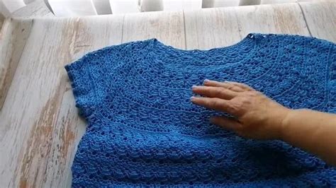 №117 Круглая кокетка Кофточка крючком с круглой кокеткой узором