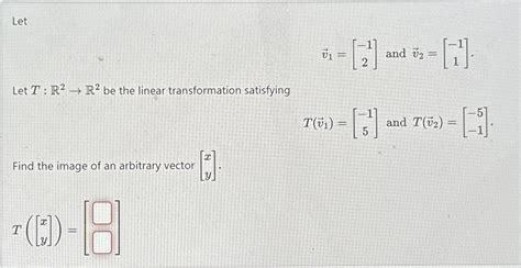 solved inteoduction to linear transform