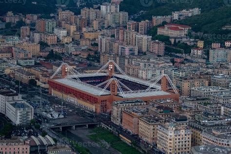 Génova Ciudad Vista Aérea Marassi Estadio Luigi Ferraris 11967329 Foto