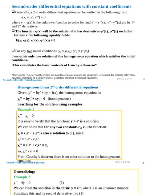 Second Order Differential Equations And Applications Pdf Phillips