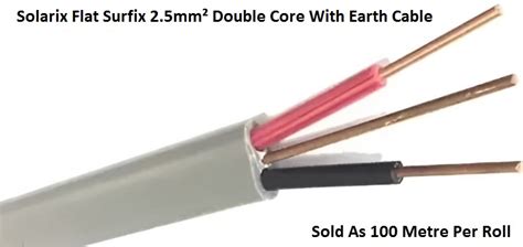 Esquire Technologies Solarix Flat Surfix 25mm² Double Core With