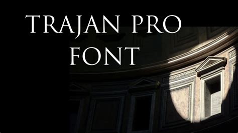 Trajan Pro Font Free Download