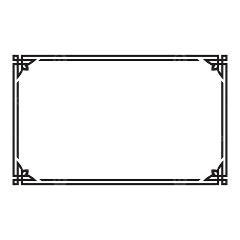 Black And White Simple Line Photo Frame Border Clipart Vector Photo Simple Polaroid Png