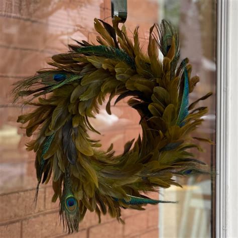 Peacock Feather Wreath Ocean Springs Mercantile