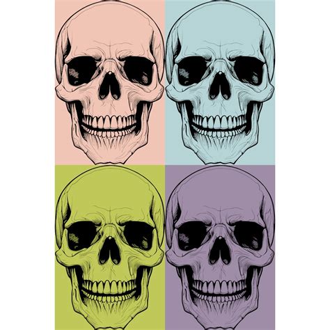 Forward Facing Skull Vector Tofujoe