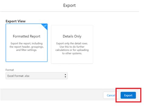 how to export a salesforce report to excel 2 methods