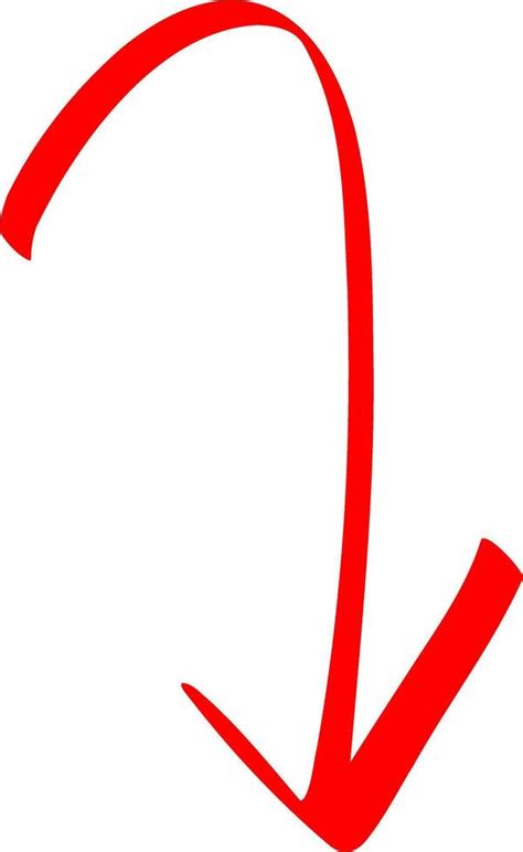 Hand Drawn Arrow Tip In Red Ink 66039758 Vector Art At Vecteezy