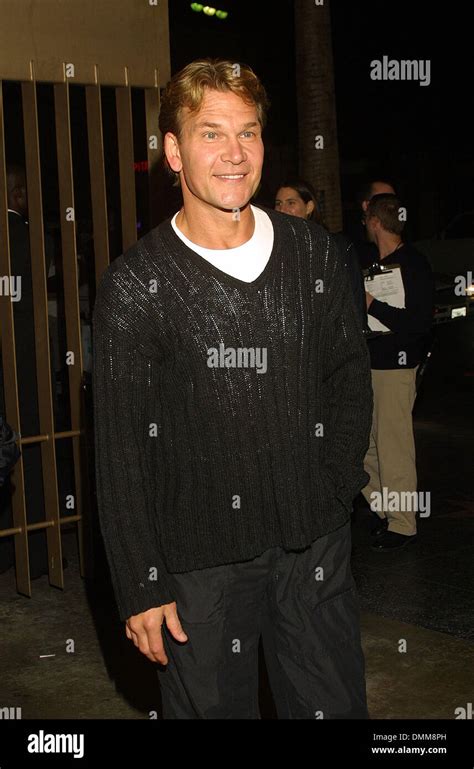 Oct 22 2001 Hollywood California Usa Patrick Swayzedonnie