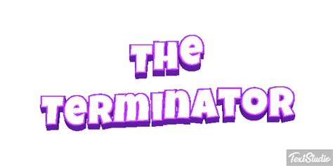 The Terminator Movie Animated  Logo Designs