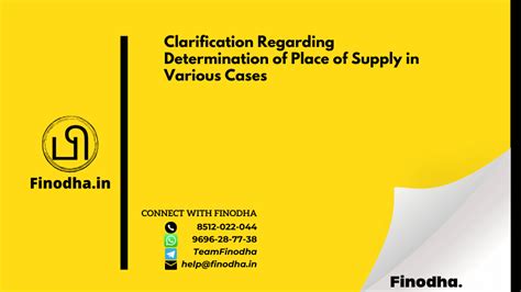 Circular No 203 15 2023 GST Place Of Supply In Various Cases