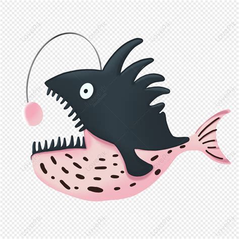 Cute Hand Drawn Light Blue Fish With Yellow Tail Isolated On White