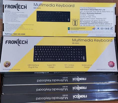 Frontech Kb 0003 Wired Keyboard At ₹ 220piece North 24 Parganas Id