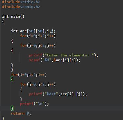D Array In C Programming Inventor Pradhap