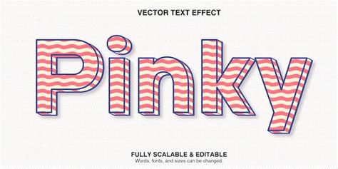 Premium Vector Pinky Text Effect Editable And Soft Text Style