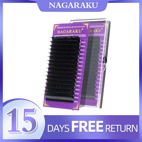 NAGARAKU Extensión de pestañas postizas individuales visón falso