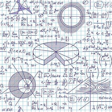 Educational Back To School Vector Seamless Texture With Handwritten