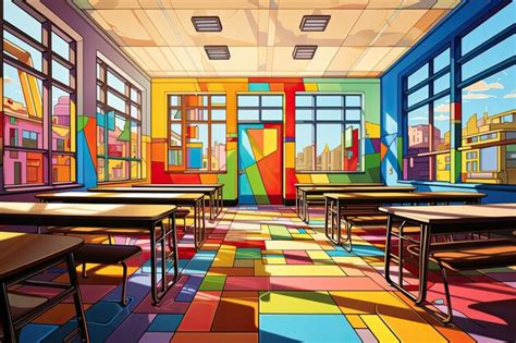 Premium Photo Empty Classroom Place For Education