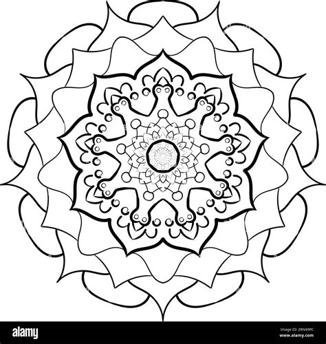 Circular Pattern In Form Of Mandala Stock Vector Image And Art Alamy