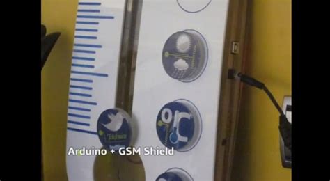 A Thermometer Of Future Temps With The Arduino GSM Shield Arduino Blog