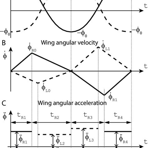 Wing Flapping Angels A Velocities B And Accelerations C For A 3d