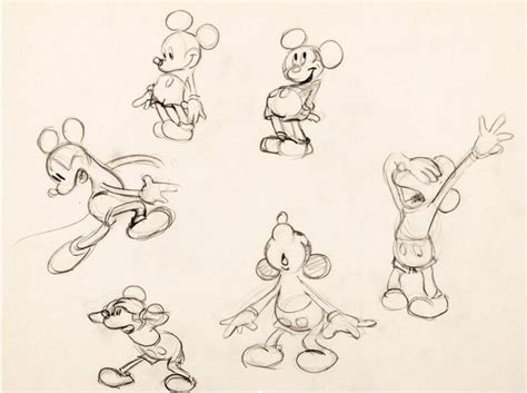 Mickey Mouse Model Sheet Mickey Mouse Cartoon Sketches Cartoon