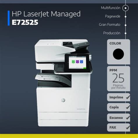 Hp Laserjet Managed E87660 Ferraris · Soluciones En Impresión