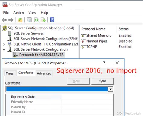 Sqlserver安全篇之启用tls即配置sql Server 数据库引擎以加密连接 技术栈 Sqlserver安全篇之启用tls即配置sql Server 数据库引擎以加密连接 技术栈