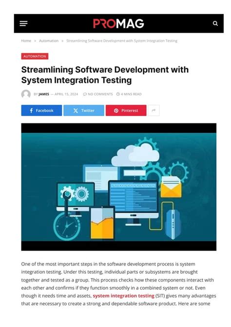 Streamlining Software Development With System Integration Testingpdf