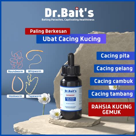 Drbaits Dewormer Suspension Ubat Cacing Kucing Kucing Kurus Anjing