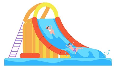Inflatable Water Slide Clip Art
