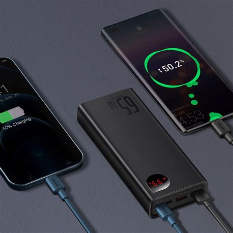Купить Внешний аккумулятор W Baseus Adaman Metal Digital Display Quick Charge Power Bank