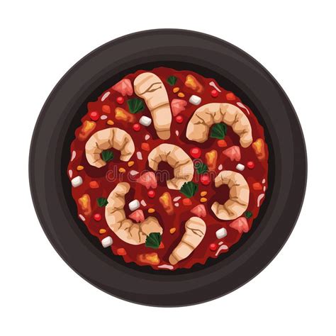Shrimp Cream Delicious Food Stock Illustration Illustration Of Meal