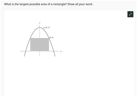 Solved What Is The Largest Possible Area Of A Rectangle Chegg
