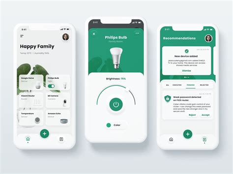 Smart Home App Concept Mobile App Design Inspiration App Interface