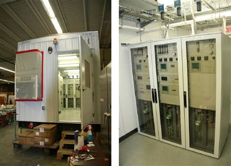 A Analyzer And Controls Container B Analyzer And Sampling Panels