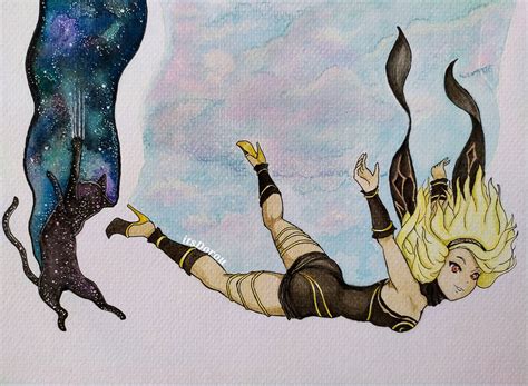 Gravity Rush Kat And Dusty Request Work By Itsdorou On Deviantart
