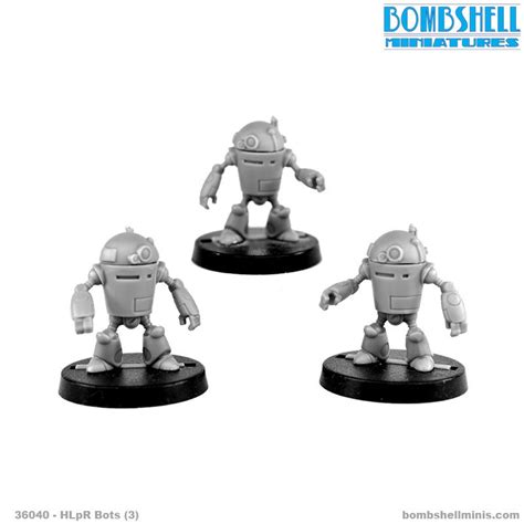 Hlpr Bots Set 3 Bombshell Miniatures