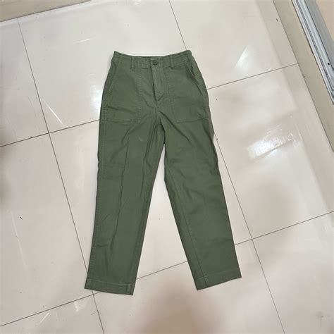 Uniqlo Army Green Baker Cargo Pants On Carousell