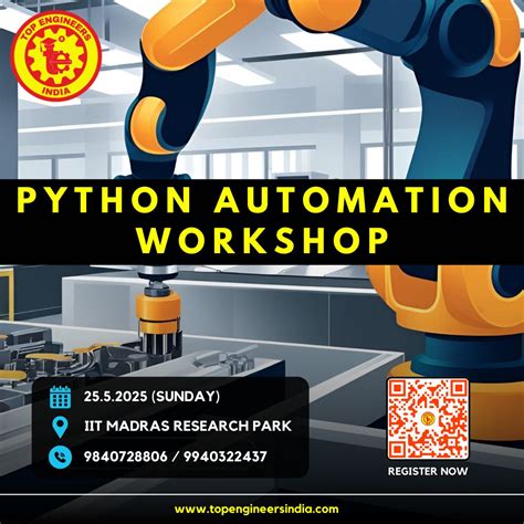 Python Automation Workshop 2025 Top Engineers Workshop Chennai