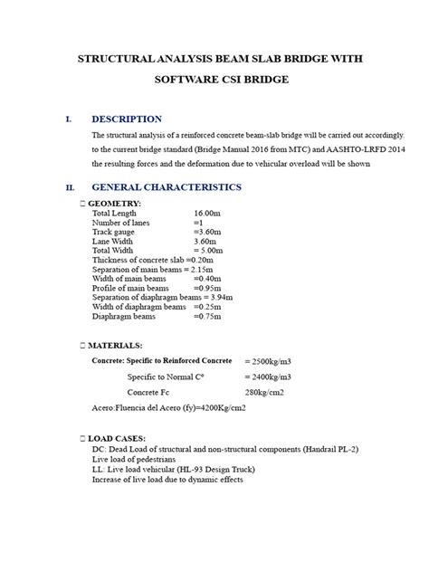Beam Slab Bridge Analysis With Csi Bridge Pdf Beam Structure Bridge